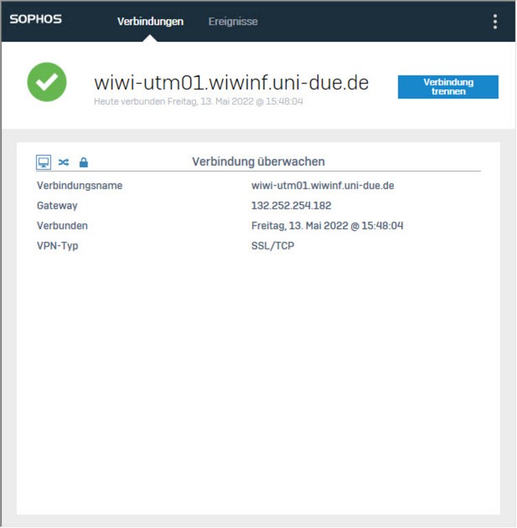 WIWINF-VPN mit OTP